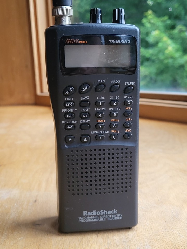 Radio Shack Pro 91 Trunking Scanner With AC Adapter Charger Tested | eBay