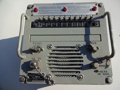 Vintage USN Intercommunication Station LS-518D/SIC, 115 VAC, 60 Hz, 25 ...