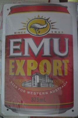 emu export beer SIGN MAN CAVE SIGN | eBay Australia