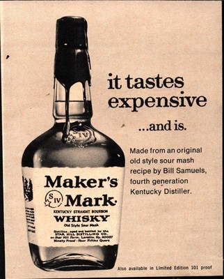 Vintage Print Ad Makers Mark Whisky 1970 d8 | eBay