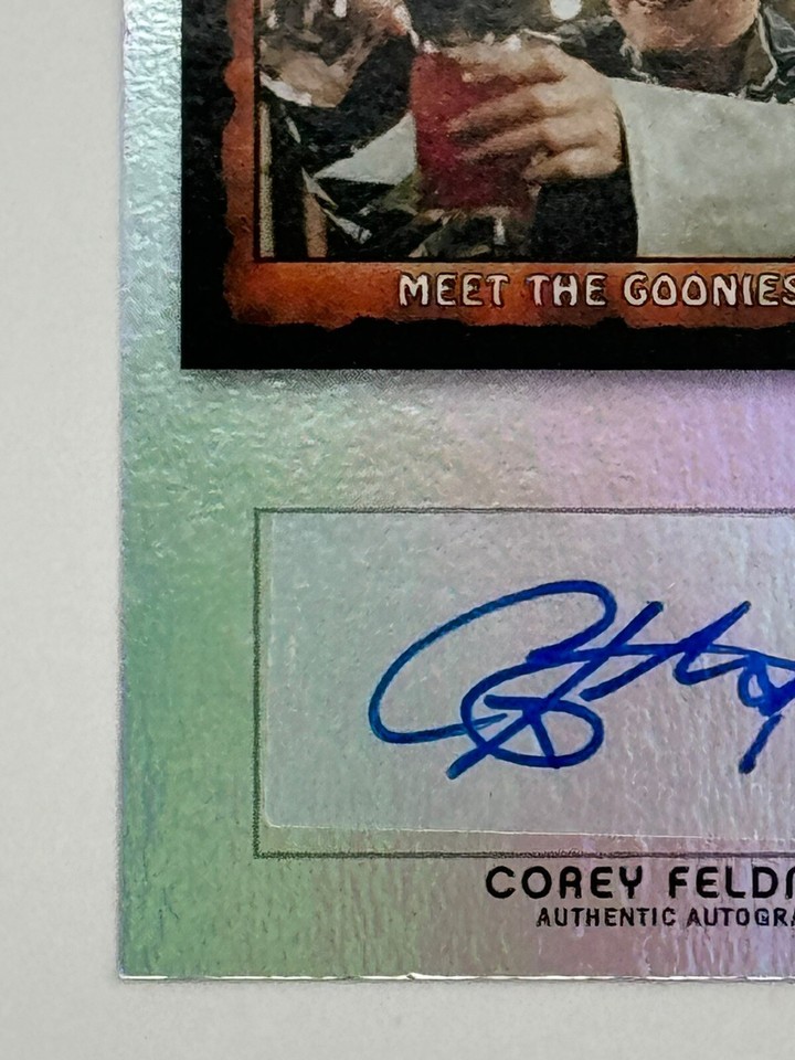 2013 Topps 75th Anniversary Corey Feldman Rainbow Foil Autograph- Print ...