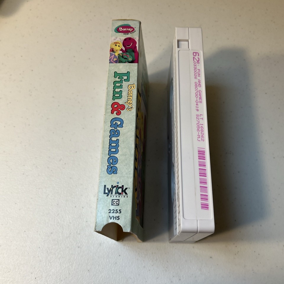 Barney Fun & Games VHS Tape 1996 Classic Collection Works Tested 43 Min ...