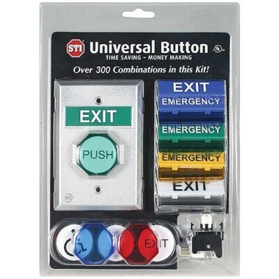 STI UB-1 Universal Button, Push Button Kit with over 300 Combinations ...