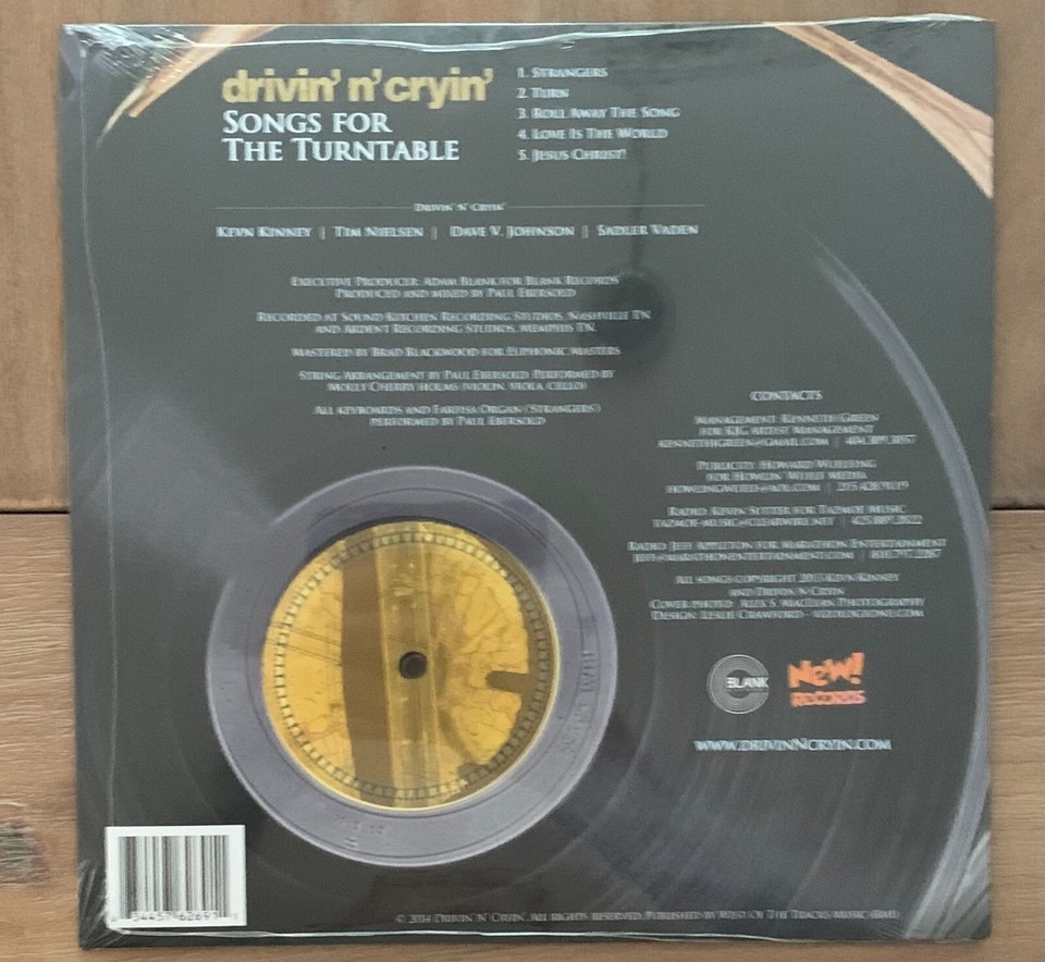 Drivin N Cryin 'Songs For The Turntable' 5 song 10" vinyl EP 2014 NEW ...
