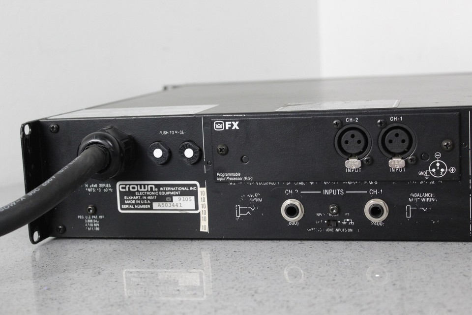 Crown Macro-Tech 24x6 Professional Power Amplifier XLR Input Card ...