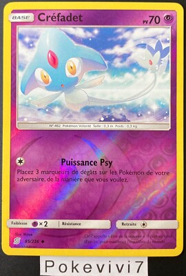 Carte Pokemon CREFADET 85/236 REVERSE Soleil et Lune 11 SL11 FR NEUF | eBay