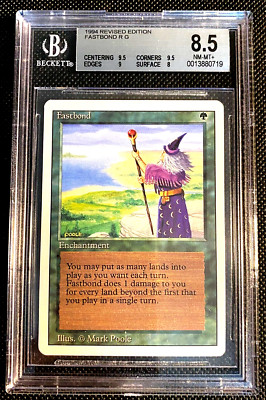 MTG Legends 1994 FASTBOND BGS 8.5 R G Magic The Gathering G3552 | eBay