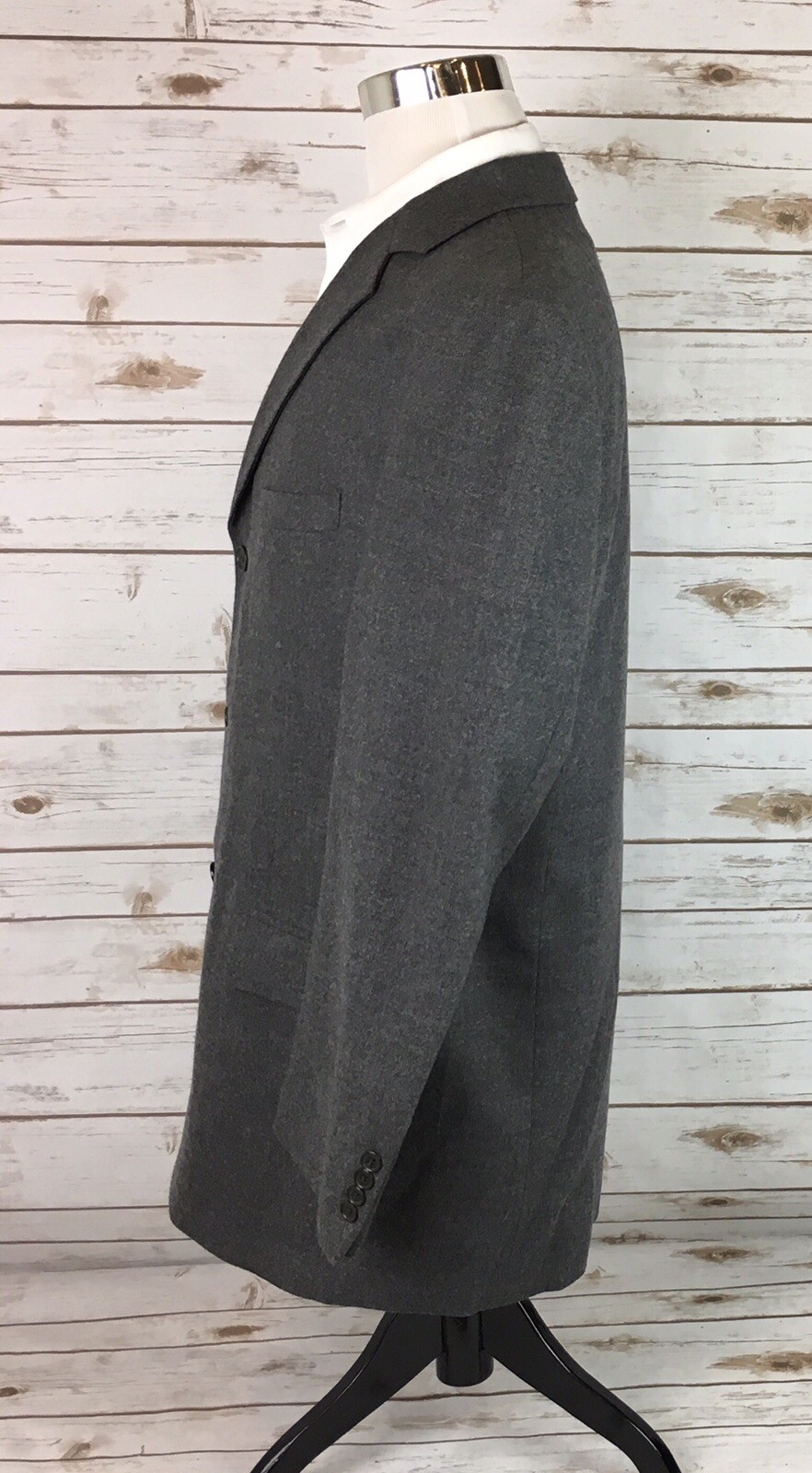 Andrew Fezza Fusion Suit Coat Mens 42 Long Gray 3 Button Wool ...