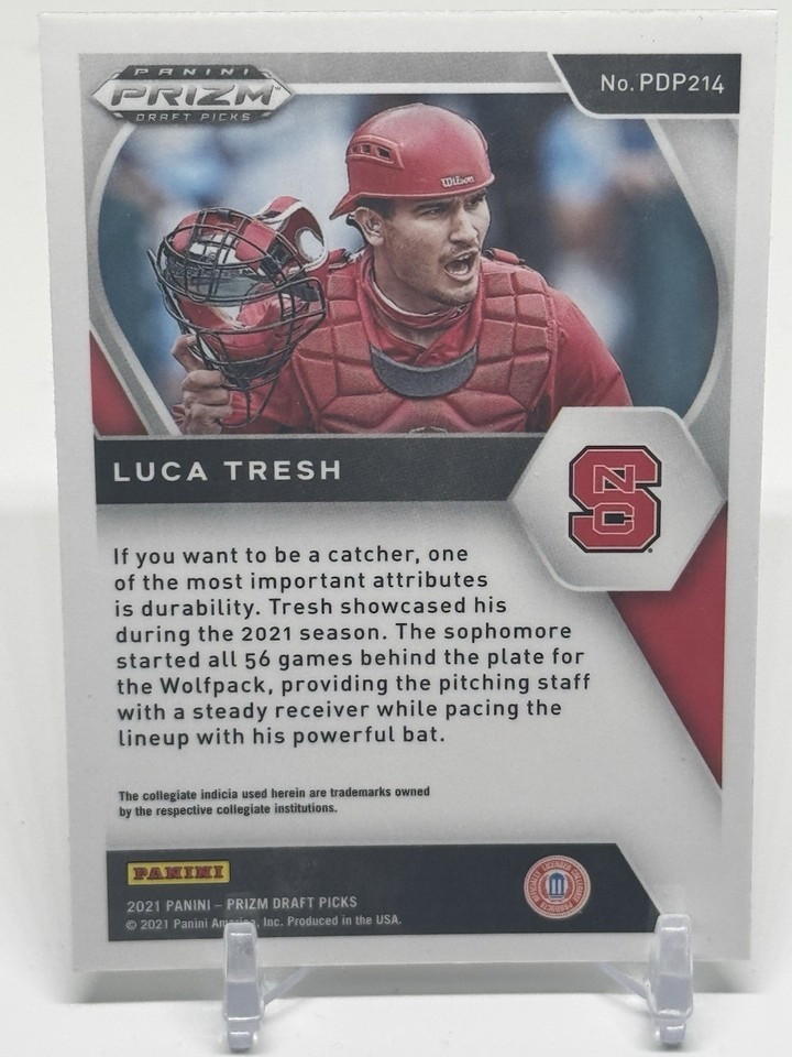 Luca Tresh Signed 2021 Prizm Draft Base Kansas City Royals PDP214 | eBay