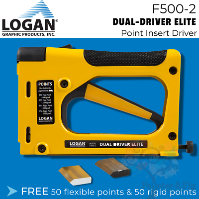 Logan F500-2 Dual Drive Elite - Point Insert Driver - Picture Framing ...