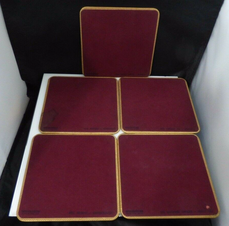 England Coasters Win-El-Ware Boxed Set of 5 Famous Painting Placemats ...