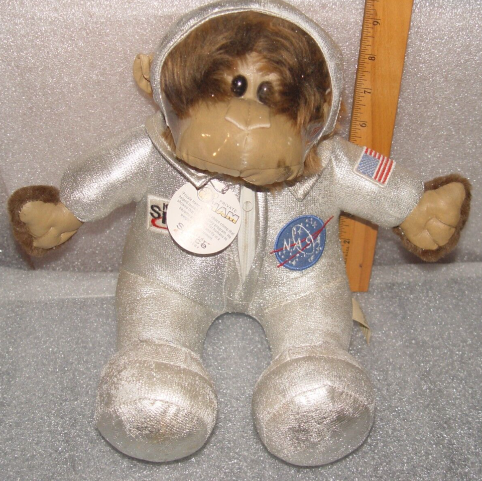 NASA Private Ham Chimp Monkey Kennedy Space Center 14" Plush Tag ...