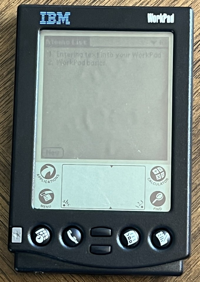 IBM WorkPad Gen 1 8602-10U Super Rare PDA with Case - Tested And Works ...