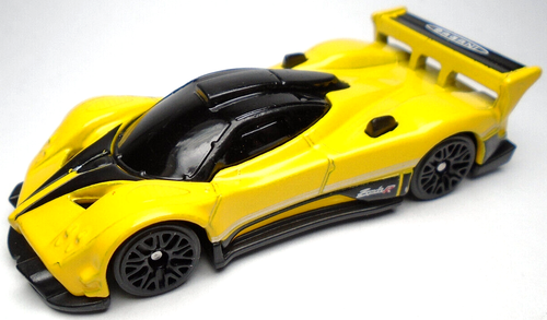 2024 HOT WHEELS PAGANI ZONDA R YELLOW 1:64 DIECAST 2 7/8" CAR W/ BLACK ...