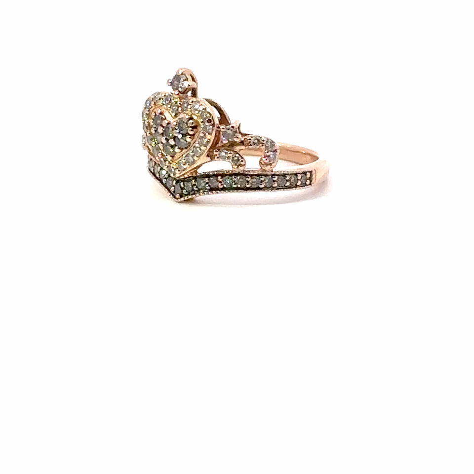 Le Vian Tiara Royalty Collection Ring 14k Rose Gold .50ctw Chocolate Diamond 4.5 | eBay