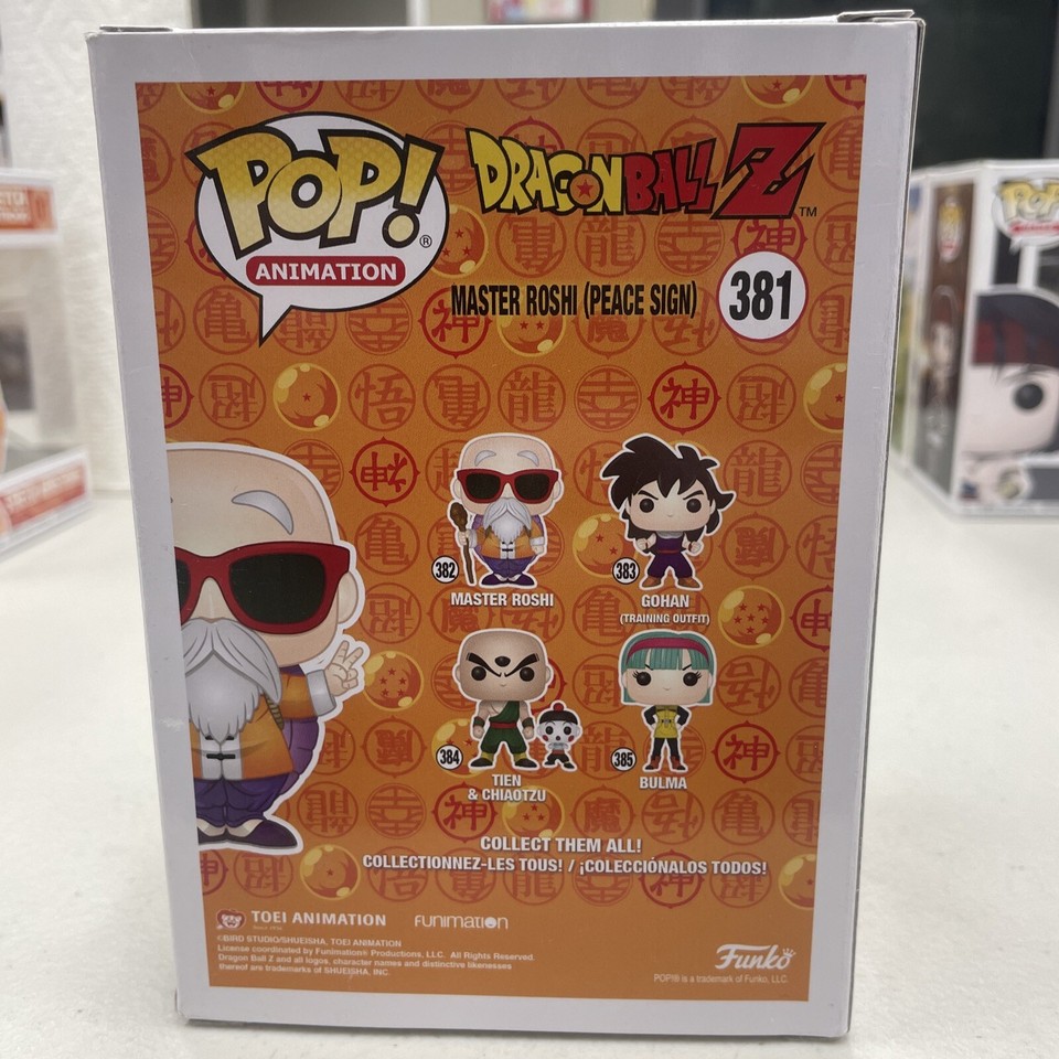 Funko POP! Dragon Ball Z #381 Master Roshi (Peace Sign) (FYE Exclusive ...
