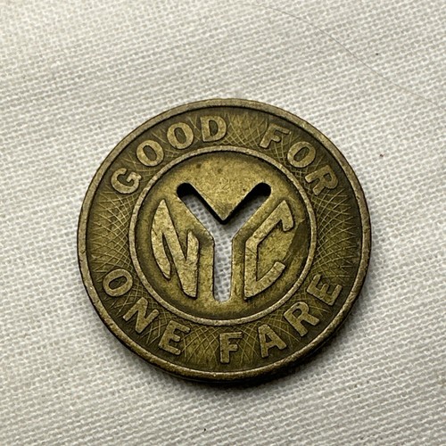 Vintage New York City Transit Authority Token Coin Good For One Fare ...