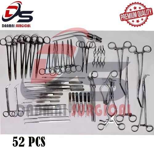 52 Pieces Vascular Surgery Set Surgical Medical Instruments | eBay
