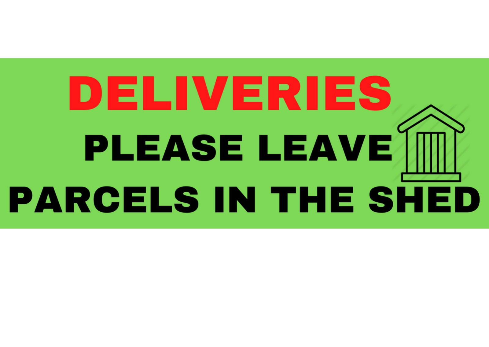 delivery instructions signs parcel letters instructions stickers UK ...