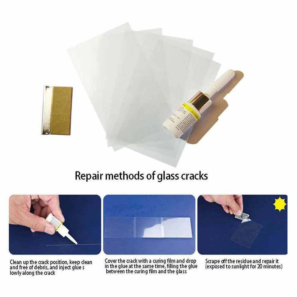 Windshield Glue Kit Repairs Glass 4 in 1 DIY Car Mobile Glass ...
