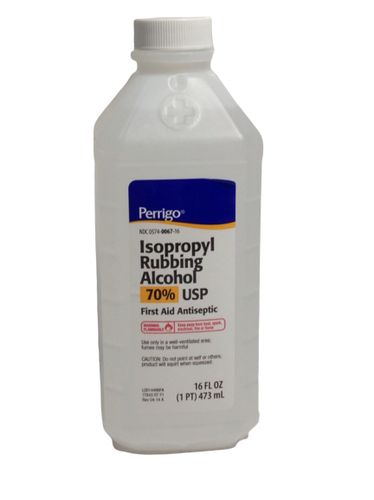 Perrigo Rubbing ALCOHOL Isopropyl 70% USP First Aid Antiseptic Liquid ...