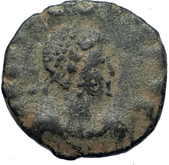 EUDOXIA Arcadius Wife 401AD Authentic Ancient Roman Coin VICTORY CHI ...