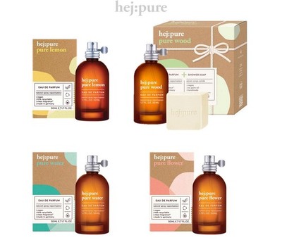 HEJ:PURE Fragrance PURE Perfume Eau De Parfum 50Ml Lemon FLOWER Water ...