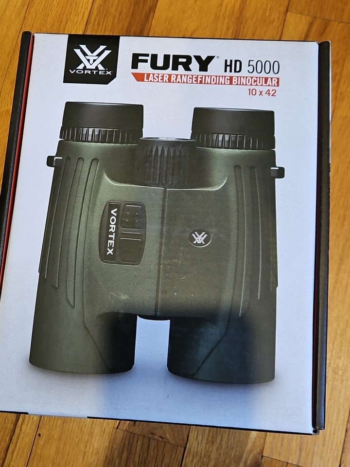 BRAND NEW Vortex Fury HD 5000 Laser Rangefinder 10x42 Binoculars LRF301 ...