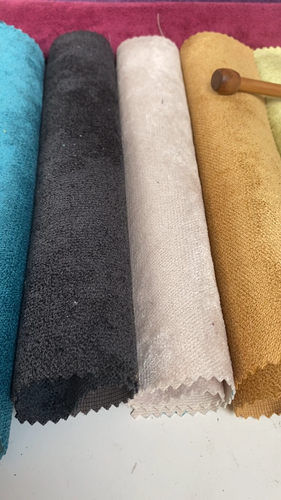 Luxury Feel Chenille Like Velvet Texture Soft Silver Grey Upholstery ...
