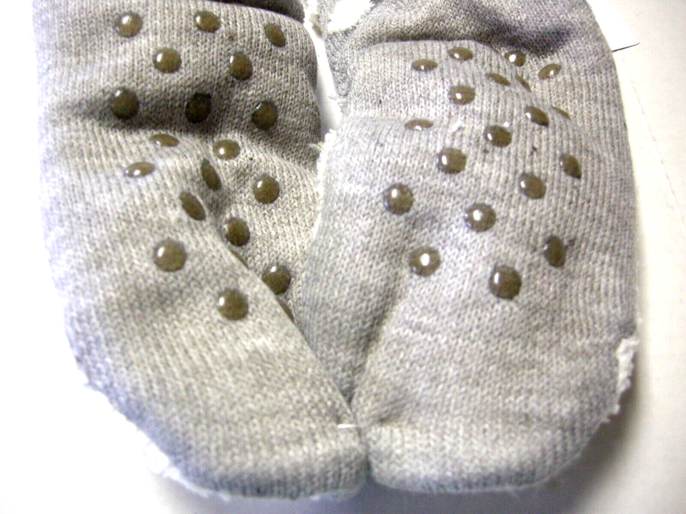Slipper Socks By Sockopath, Ladies Non-Skid, Gray, Sock Size 9-11, Shoe ...