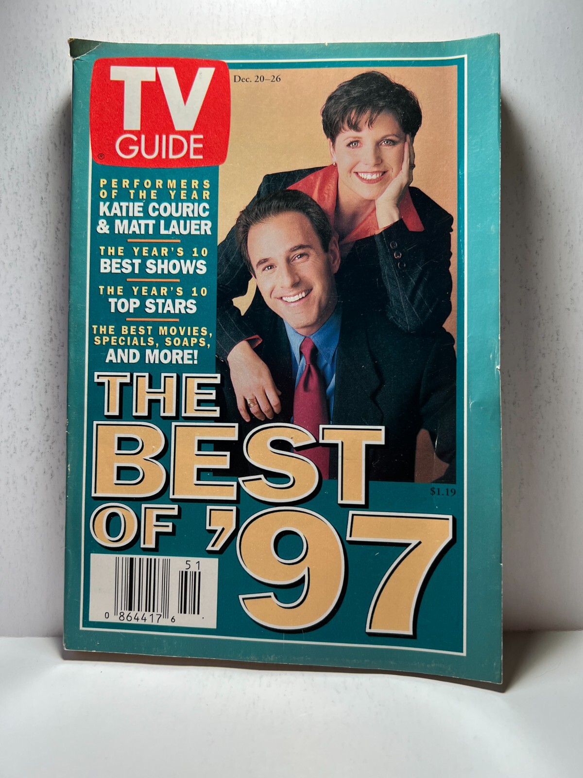 TV Guide 1997 December 20-26 The Best of '97 Katie Couric Matt Lauer ...