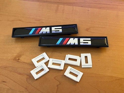 BMW E39 M5 Side Door Moulding Emblem + Clips | eBay