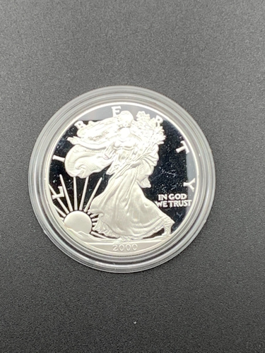 2000 P - Proof American Silver Eagle 1 Oz Ounce Dollar Coin BOX W/COA ...