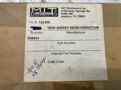 10 of 2N6041 Transistors Darlington PNP 80V 10A TO-220 New MFR NJS | eBay