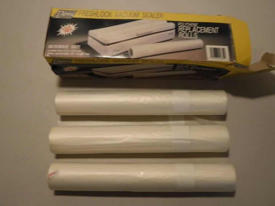 Deni Freshlock Vacuum Seal Food Storage Replacement Rolls 3 Pack | eBay
