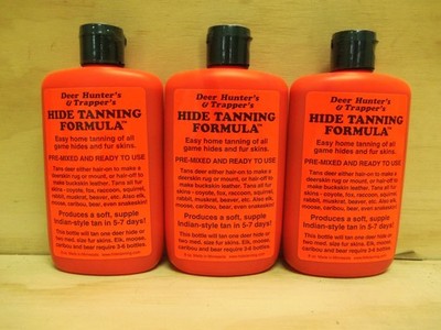 3 Pk Deer Hunter's & Trappers Hide Tanning Formula 8 Oz. | eBay