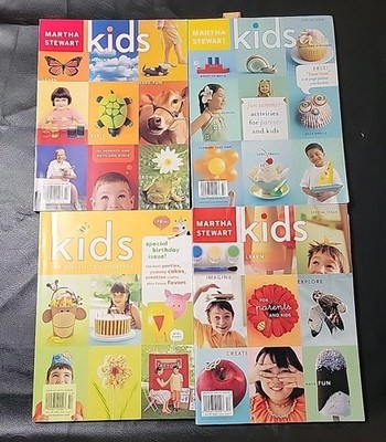 4 Martha Stewart Kids Special Issue Magazines 2001 2002 2003 2005 Fun ...