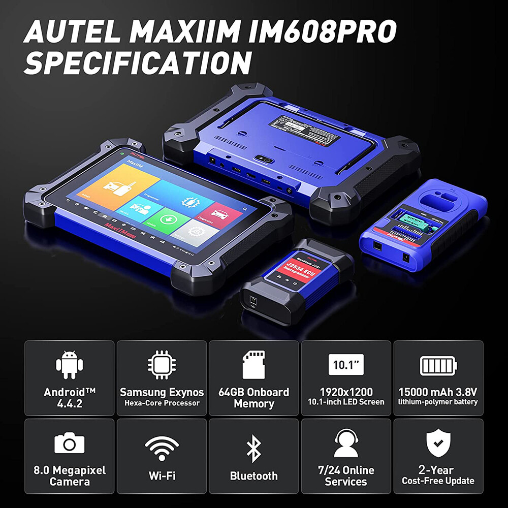 2023 Top IMMO Key Fob Programming Tool Autel MaxiIM IM608 PRO 2-Year ...