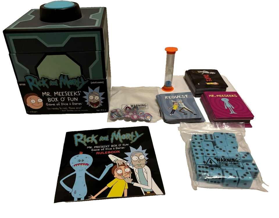 Rick And Morty Mr. Meeseeks Box O' Fun Game Of Dice & Dares (Adult Swim ...