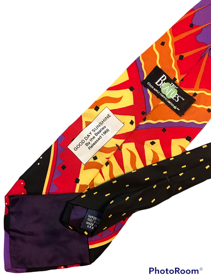 The Beatles Men's Silk Ties Song Titles Tie USA Music | eBay