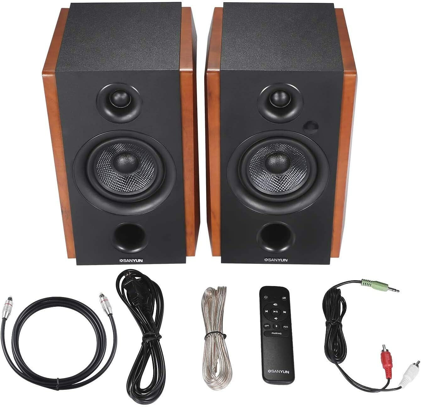 Sanyun SW228BT 80W Active Bookshelf Speakers | eBay