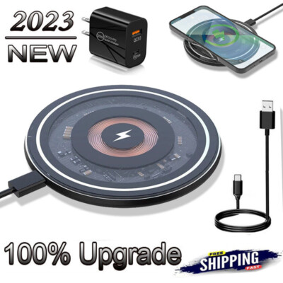 45W Wireless Charger Fast Charge Pad For Apple iPhone 16 15 14 13 12 11 ...