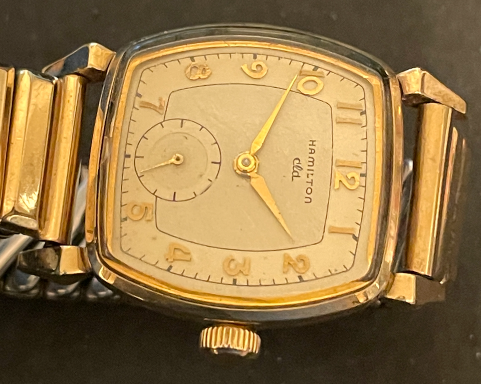 Vintage Hamilton CLD Men's Watch Running Ticks 10K GF Case Gold Filled ...