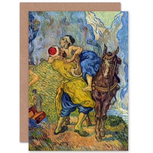 Vincent Van Gogh Good Samaritan Fine Art Blank Greeting Card | eBay ...