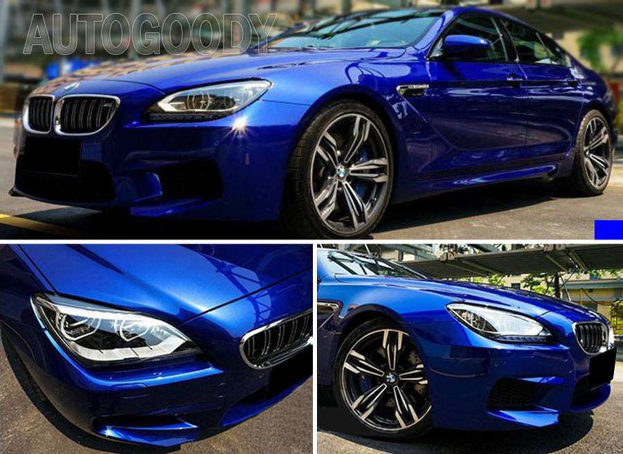 Premium Super Gloss Metallic Blue Vinyl Film Wrap Sticker Decal Air ...