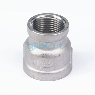 3/4" BSP -1" BSP Female Reduce 304 Stainless Steel Round Pipe Fitting ...