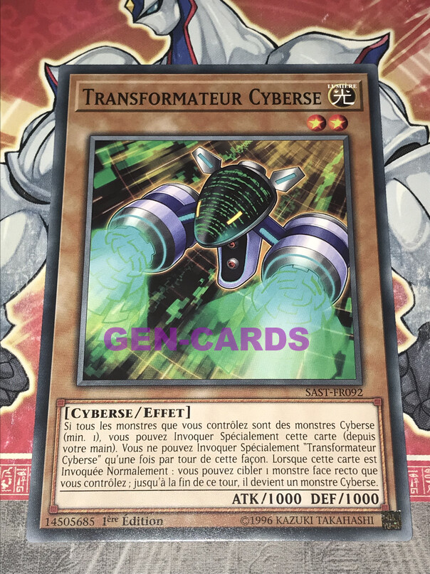 Carte YU GI OH TRANSFORMATEUR CYBERSE SAST-FR092 x 3 | eBay