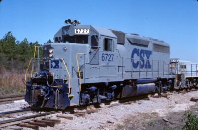 CSX 6727 GP-40 PIERCE FL ORIGINAL SLIDE 02-25-89 T22-11 | eBay