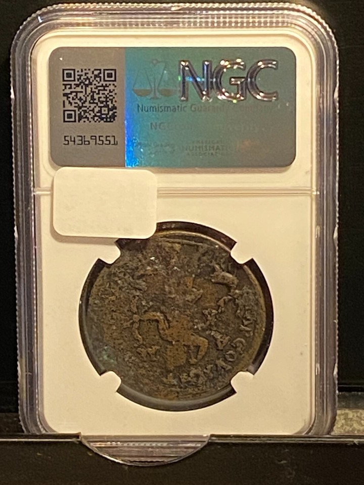 #A9242,Roman Empire NGC F Rare Trajan Decius Cilicia Tarsus rev Stag ...