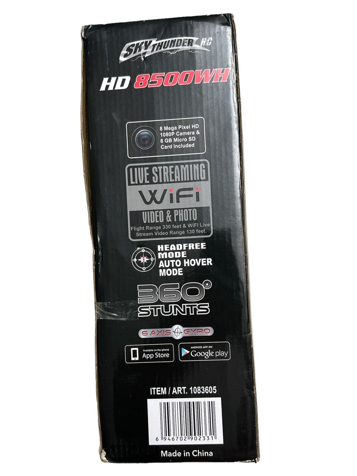 Syma Sky Thunder RC HD 8500WH Drone 4.5Ch 8MP HD Camera Live Streaming FR 330 ft | eBay